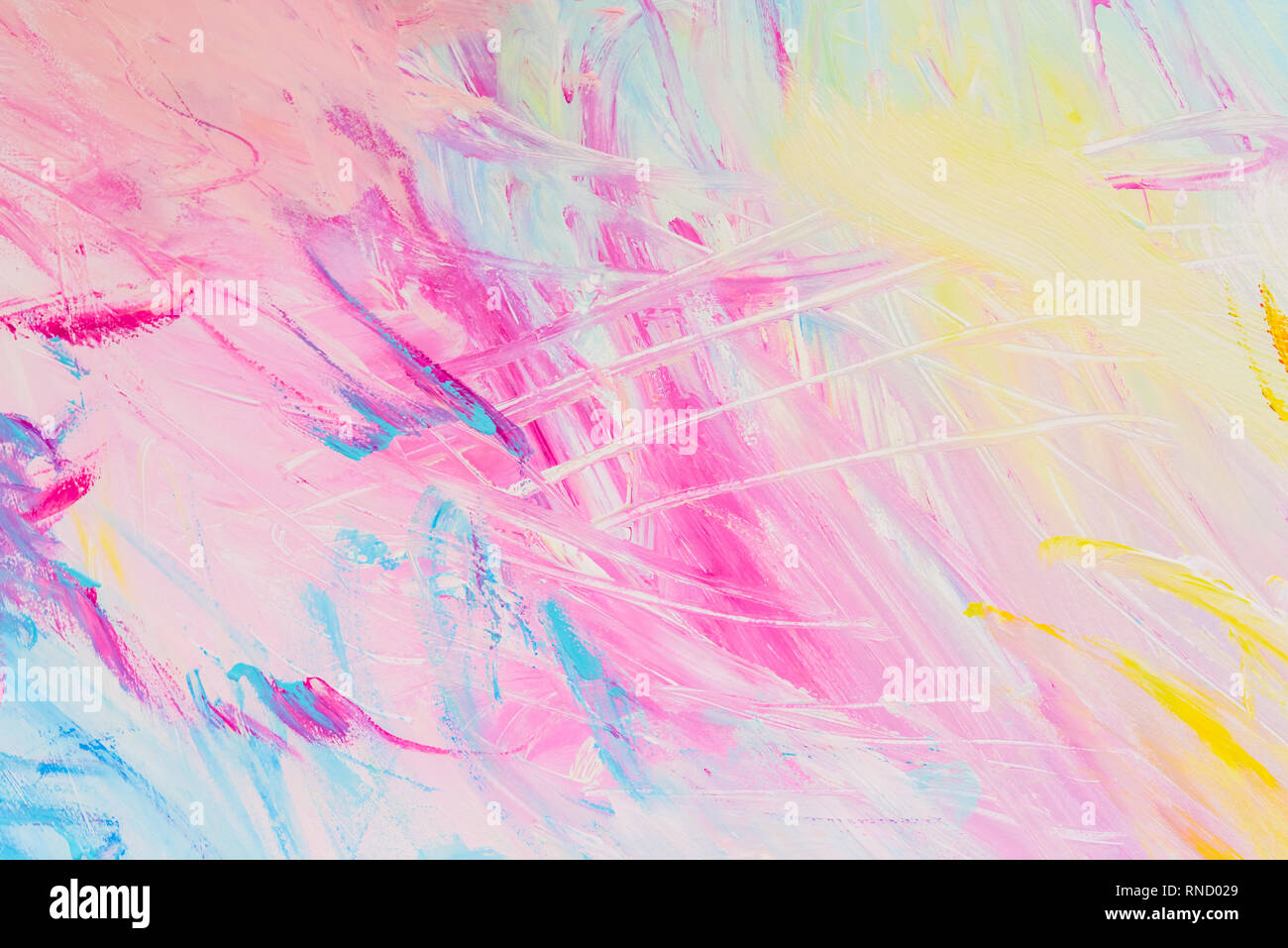 Detail of brush strokes of random colors to use as background and ...