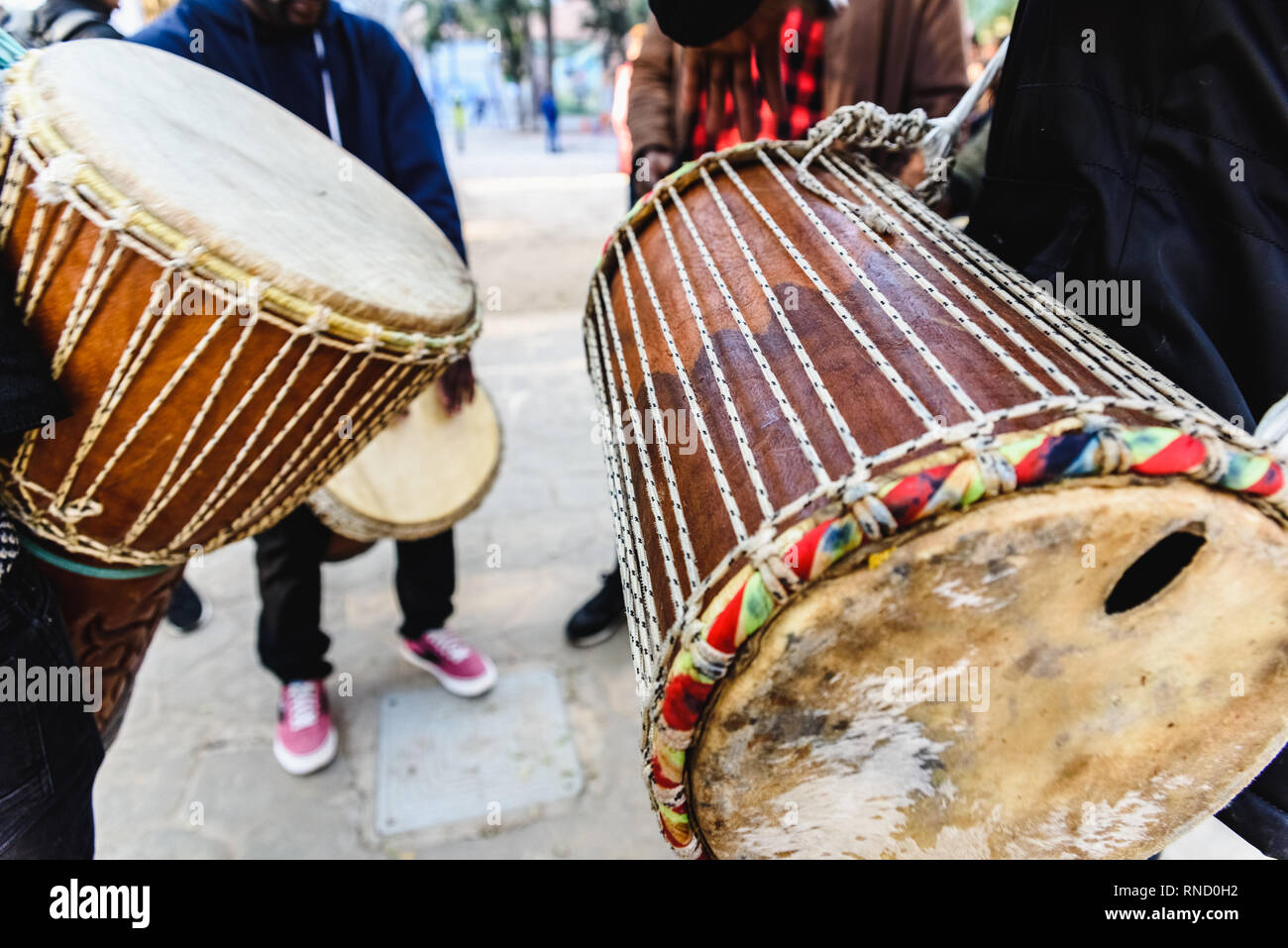 Africa musical blowing hi-res stock photography and images - Alamy