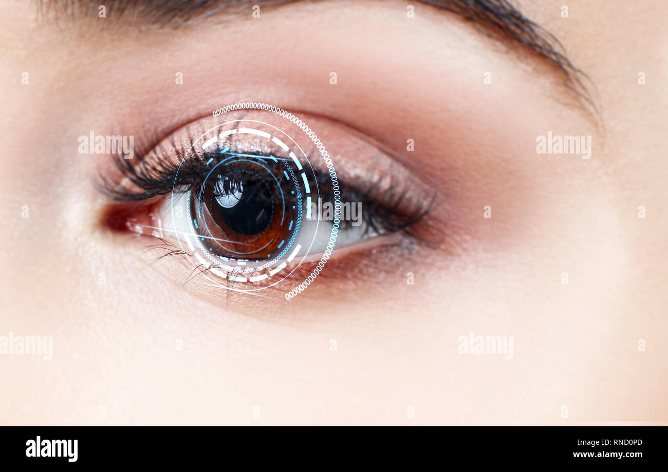 Process of eye scanning hi-res stock photography and images - Alamy