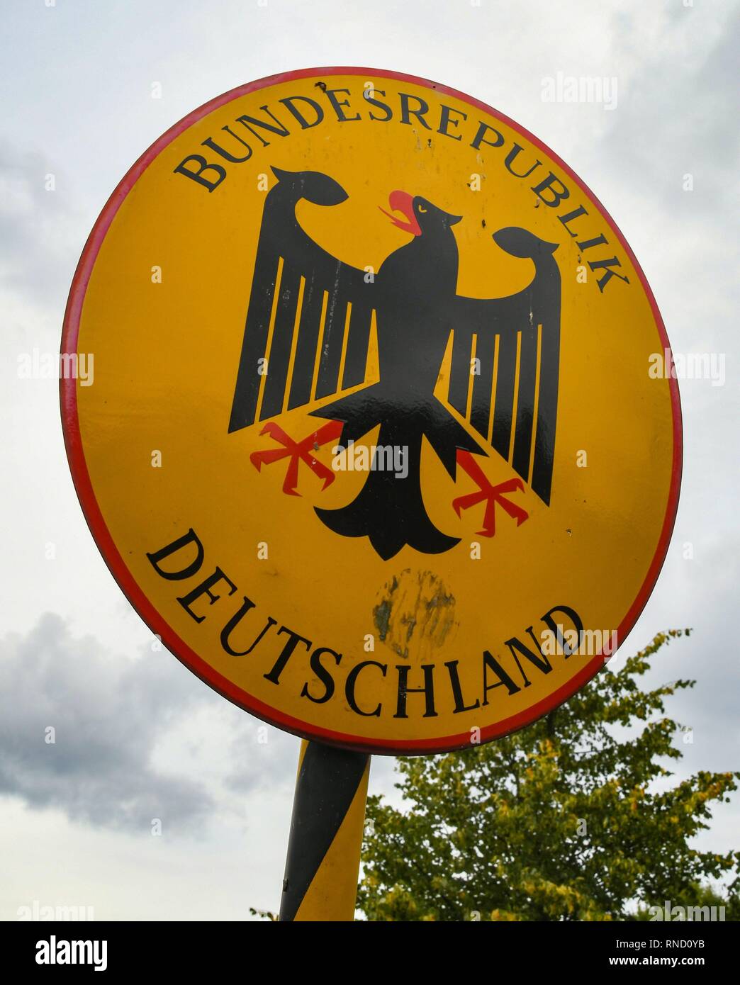 Border sign federal republic of germany hi-res stock photography and ...
