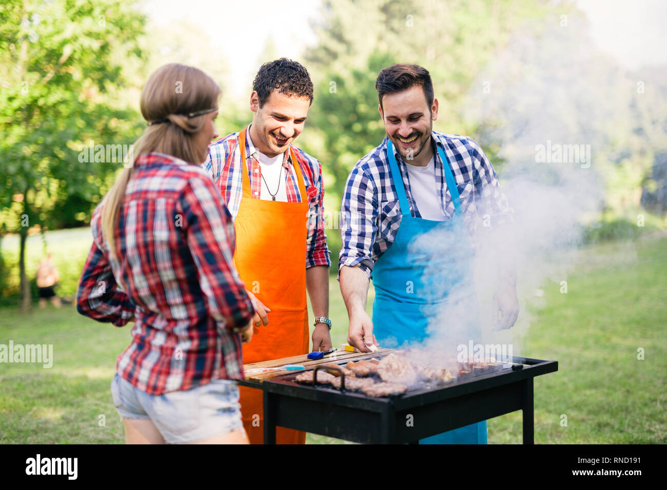 Barbecue park bbq hi-res stock photography and images - Alamy