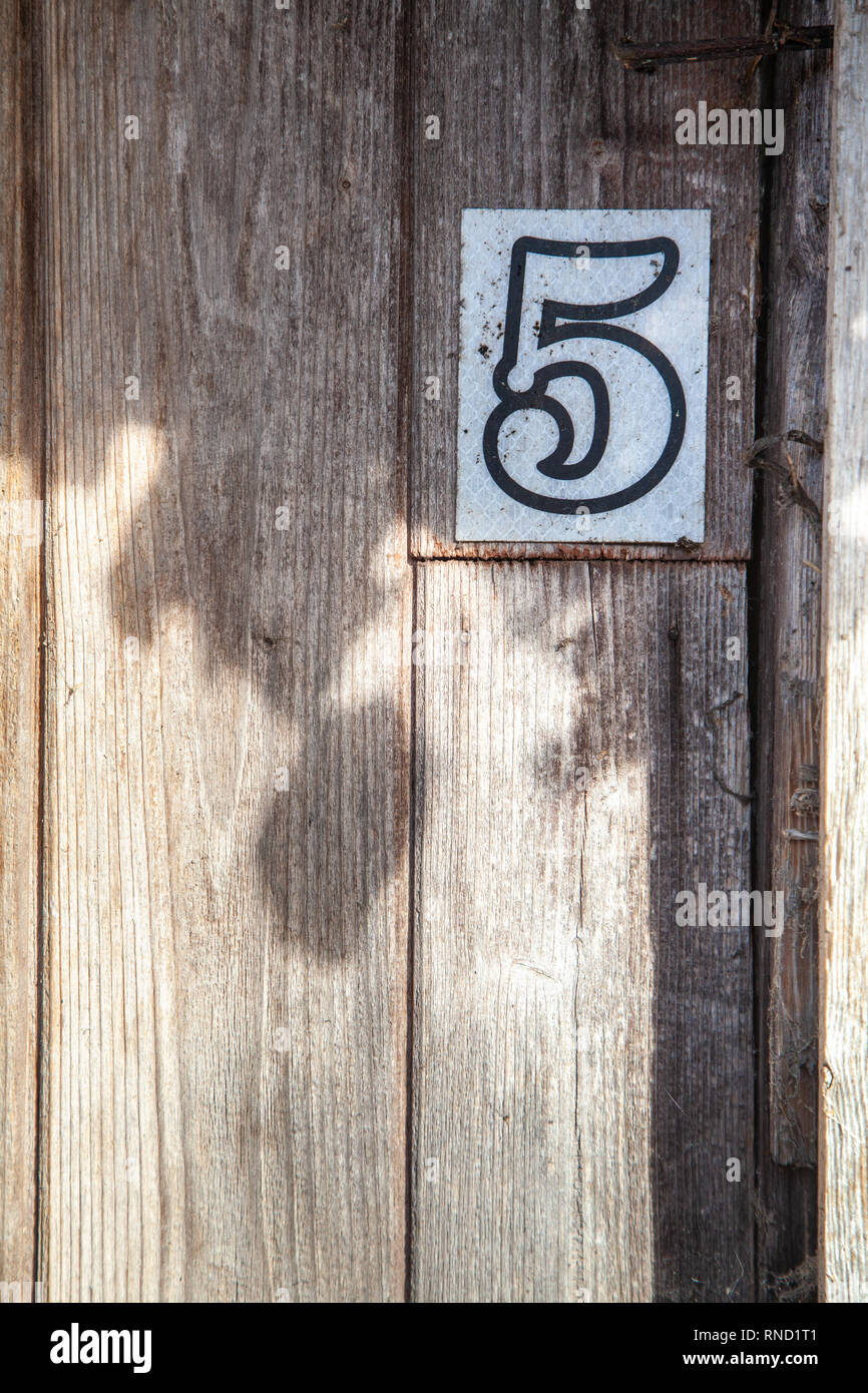 Home address on gate street hi-res stock photography and images - Alamy