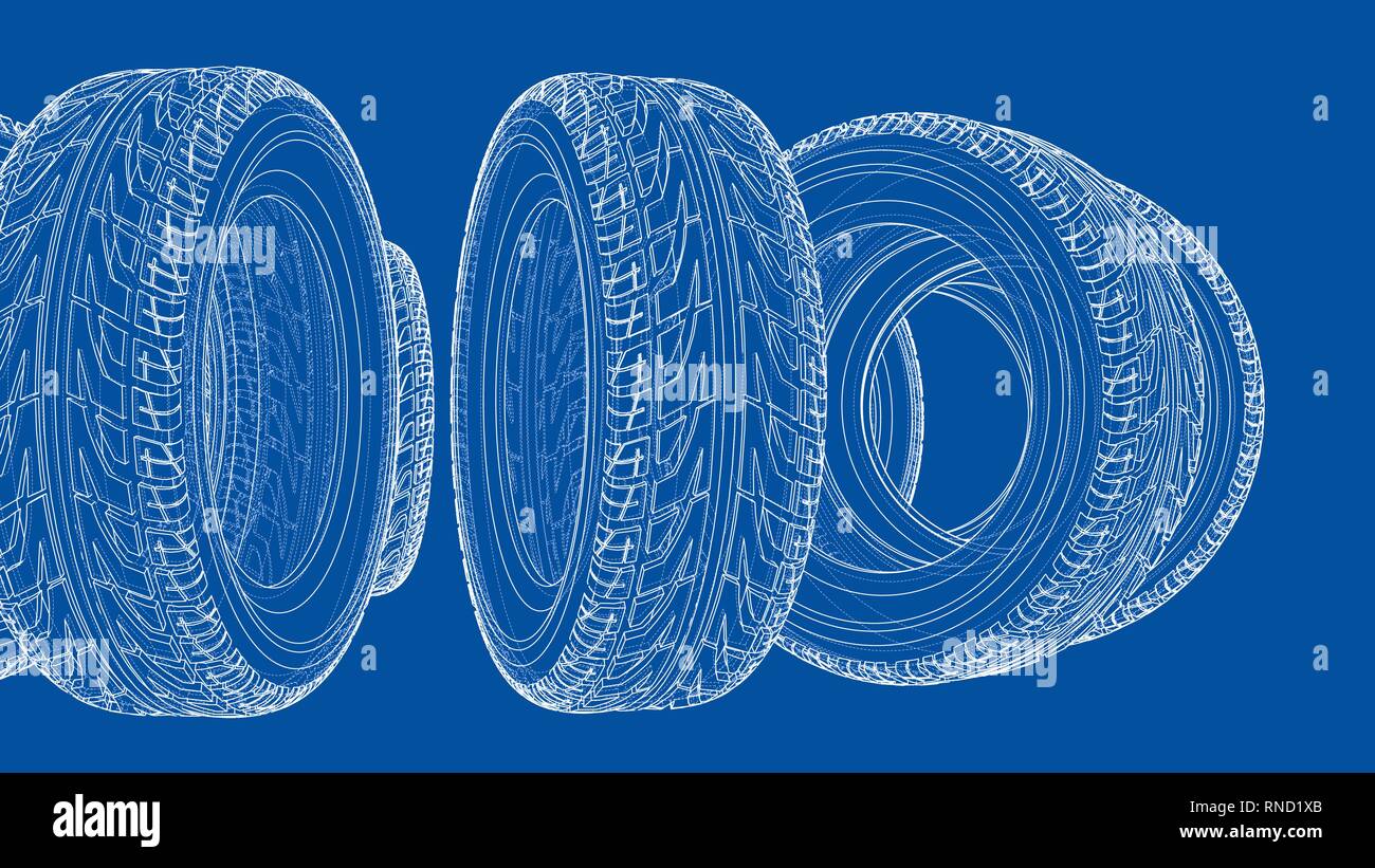 Car tires concept Stock Vector Images - Alamy