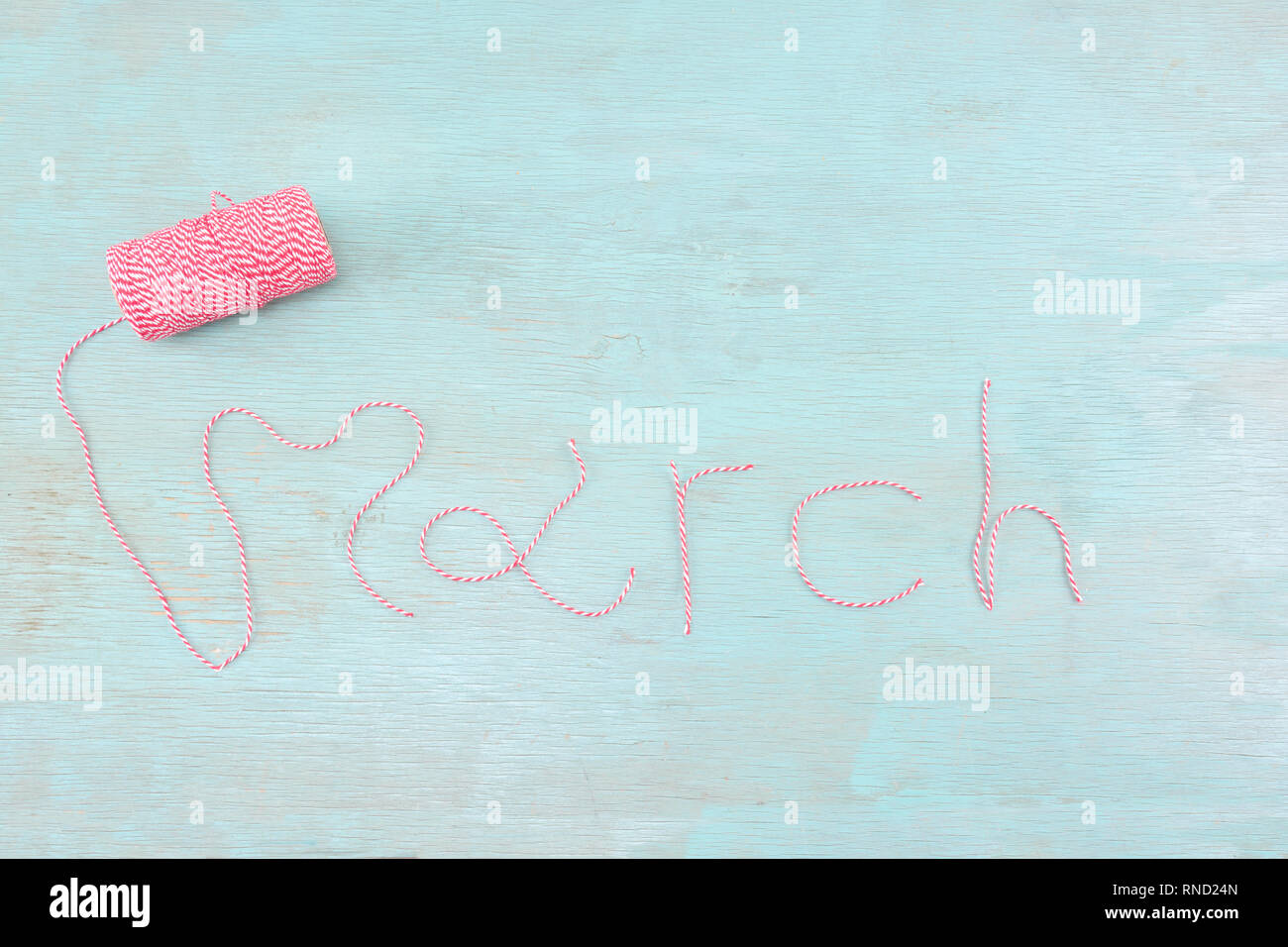 March month text written hi-res stock photography and images - Alamy