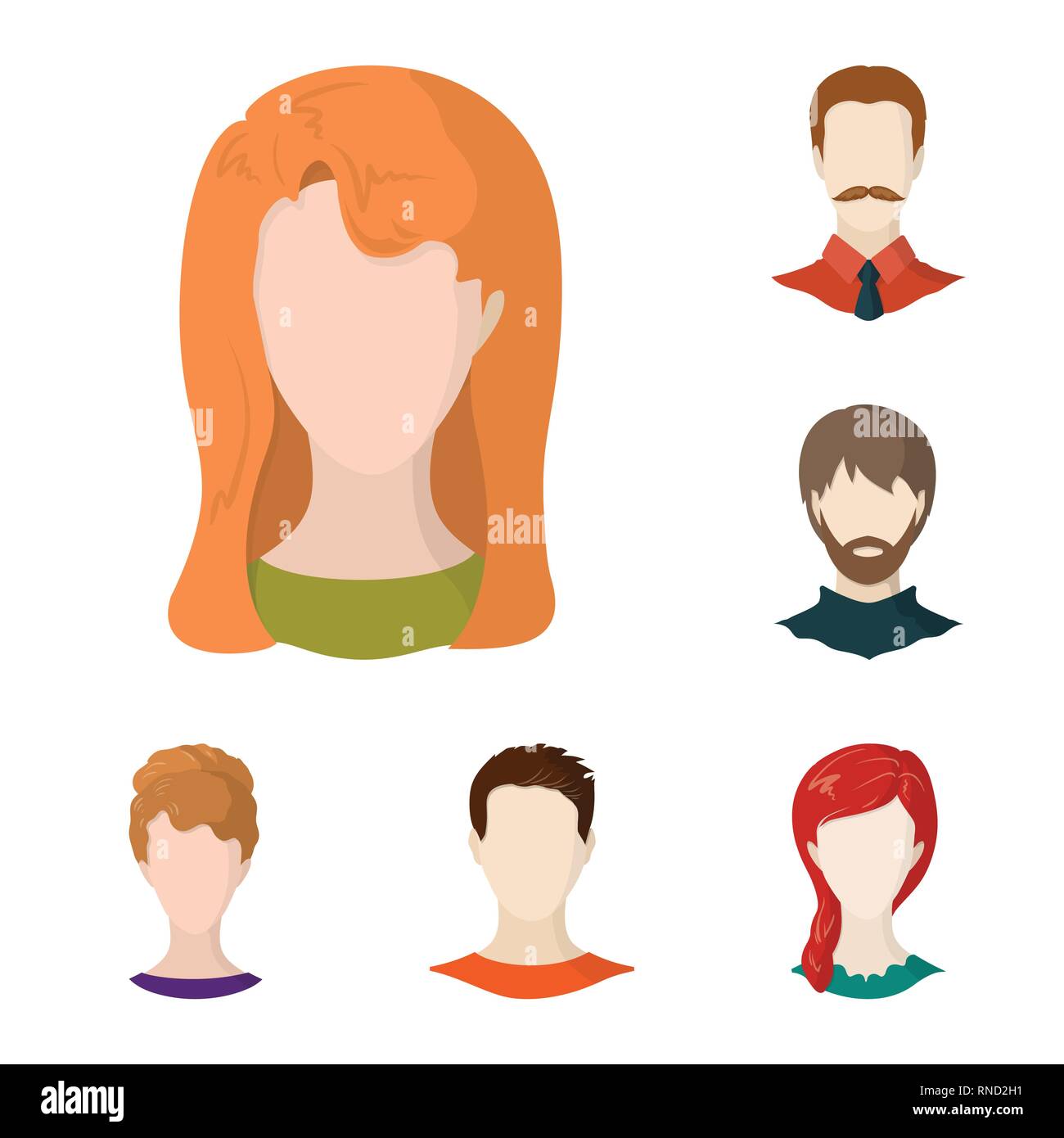 Vector illustration of avatar and dummy logo. Collection of avatar and ...