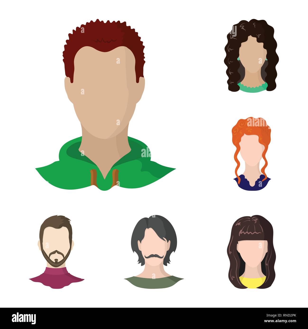 Vector illustration of avatar and dummy icon. Collection of avatar and ...