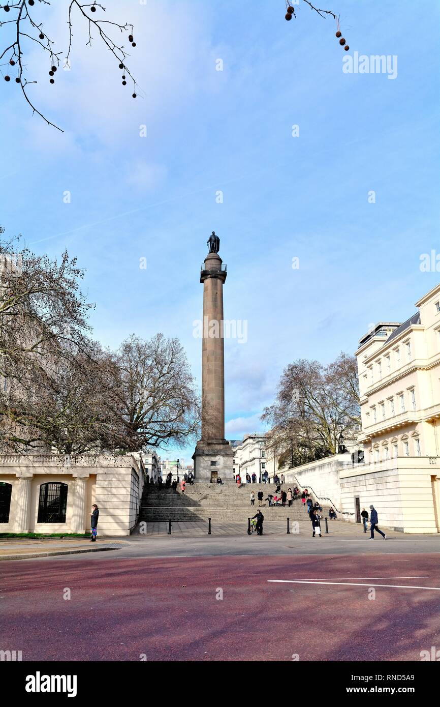 The Duke of York column and steps by The Mall Central London England UK ...
