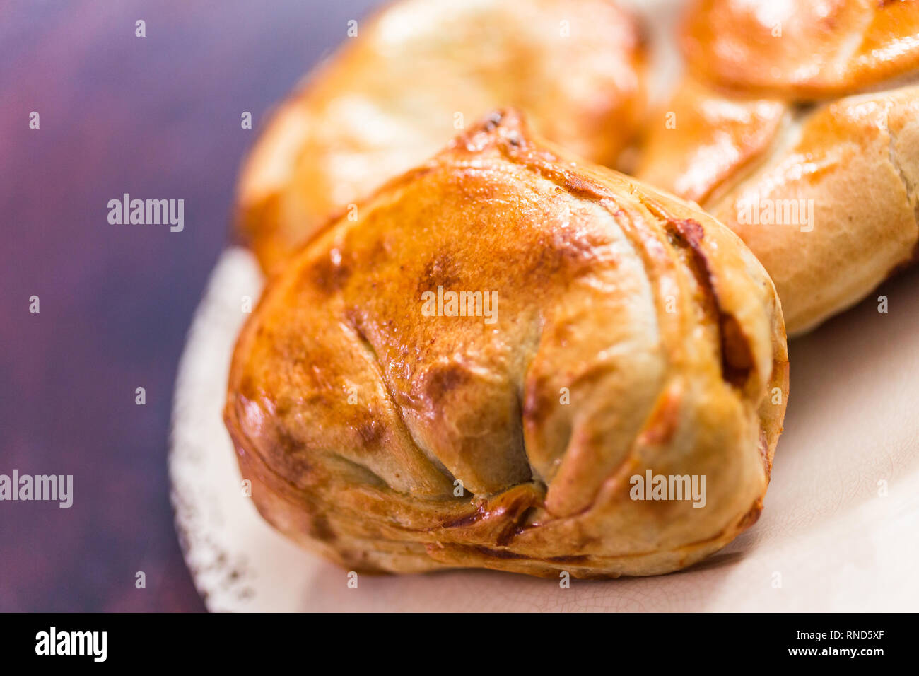 Homemade large empanadas with different staffings Stock Photo - Alamy