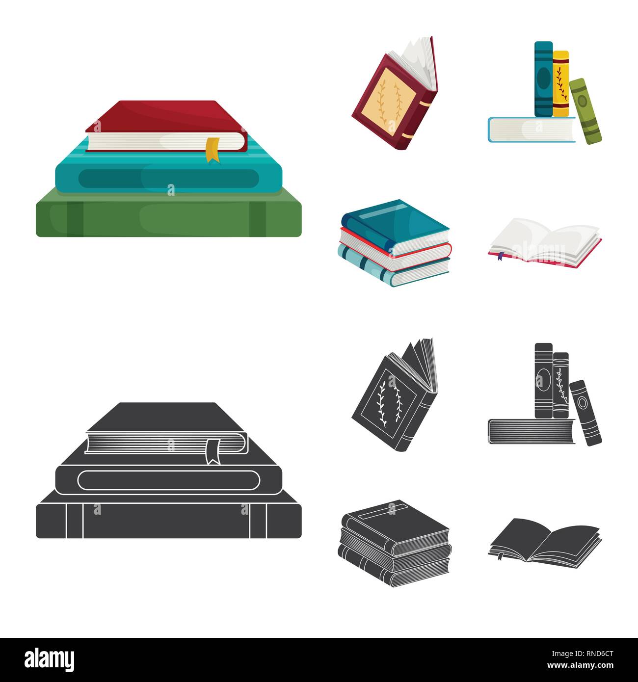 Vector design of training and cover sign. Set of training and bookstore ...