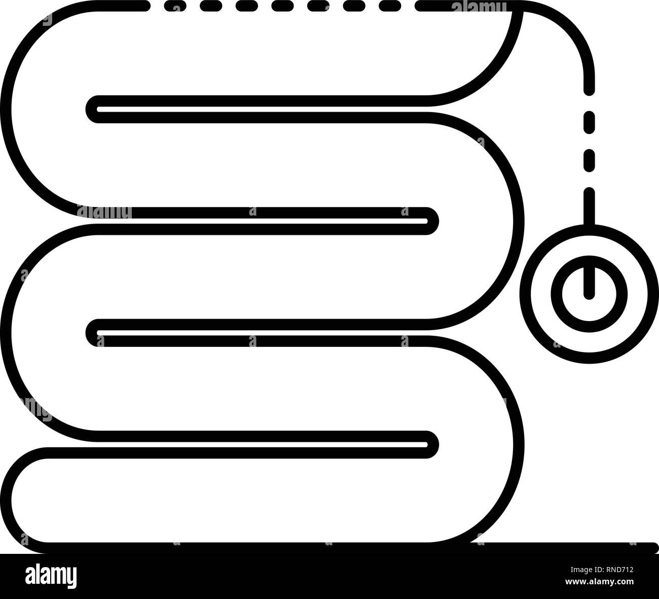 Electric blanket icon, outline style Stock Vector Image & Art - Alamy