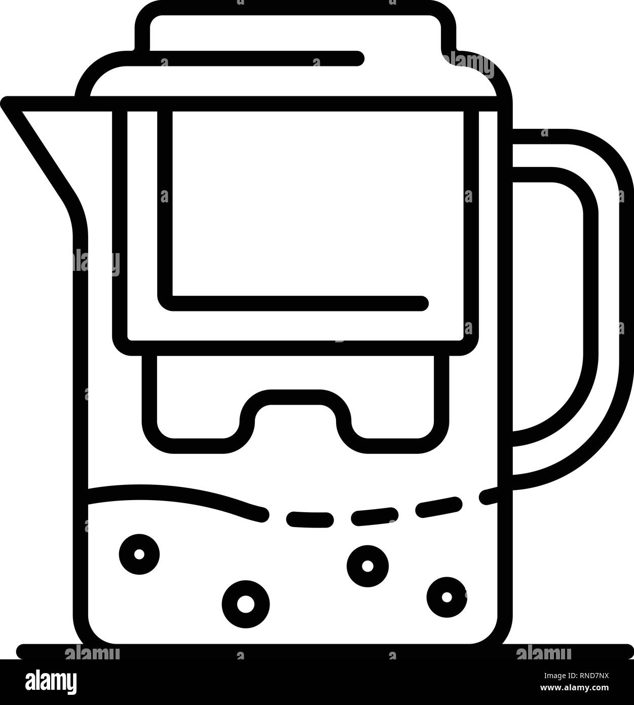 Water filter jug icon, outline style Stock Vector Image & Art - Alamy