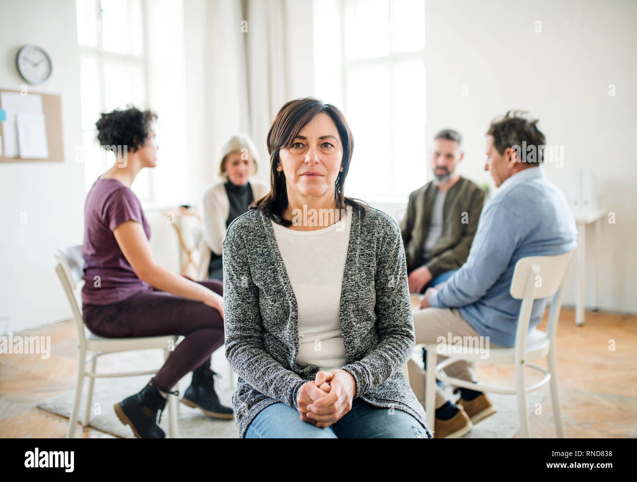 Group therapy session hi-res stock photography and images - Alamy