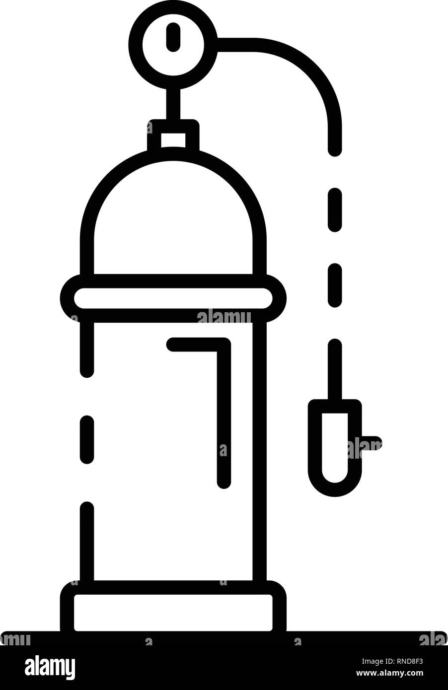 Oxygen tank icon, outline style Stock Vector Image & Art - Alamy