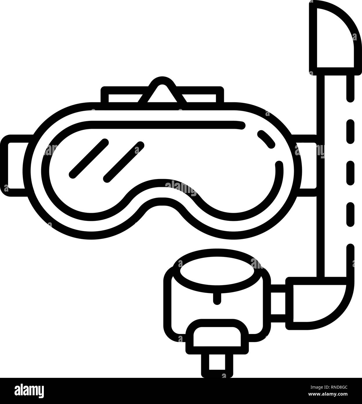 Underwater mask icon, outline style Stock Vector Image & Art - Alamy