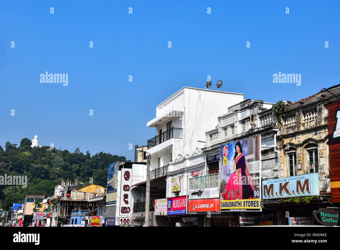 Shops, Stores, Buddha, Market Street, Kandy, Sri Lanka Stock Photo - Alamy