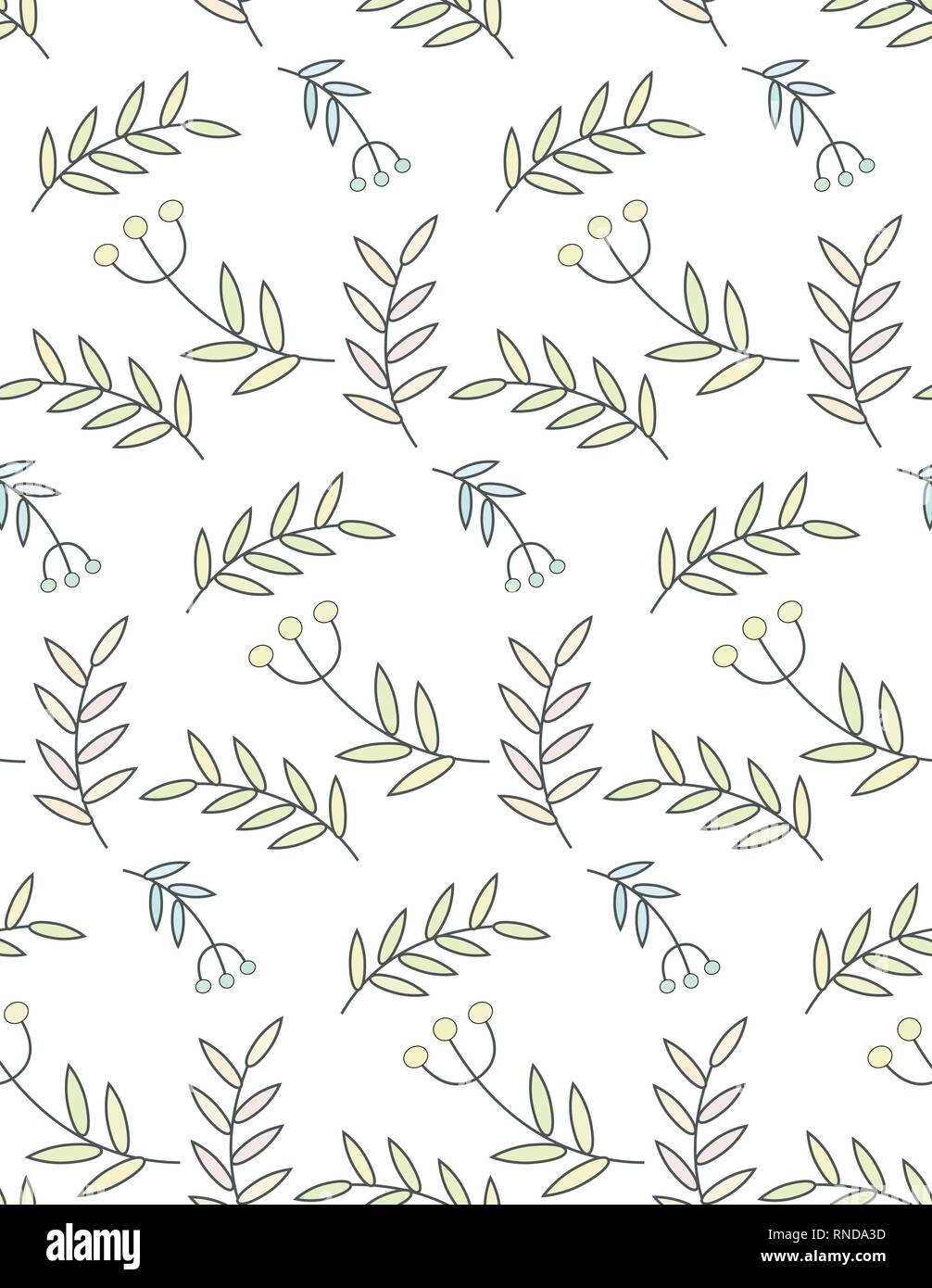 Seamless abstract flowers Stock Vector Images - Alamy