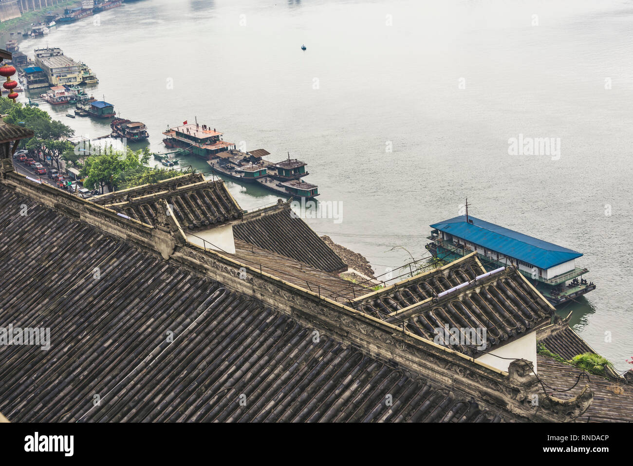 Chongqing, Chongqing / China - April 06 2015: Hongya Cave district ...