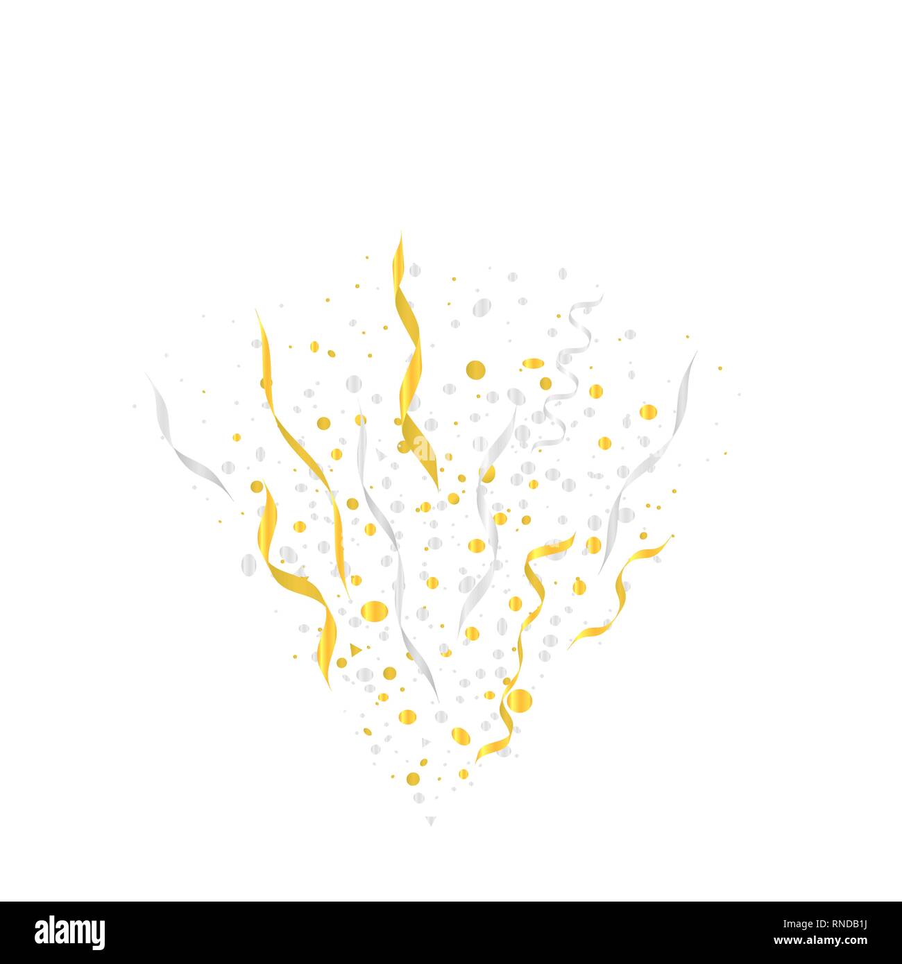 Gold confetti transparent background Cut Out Stock Images & Pictures ...