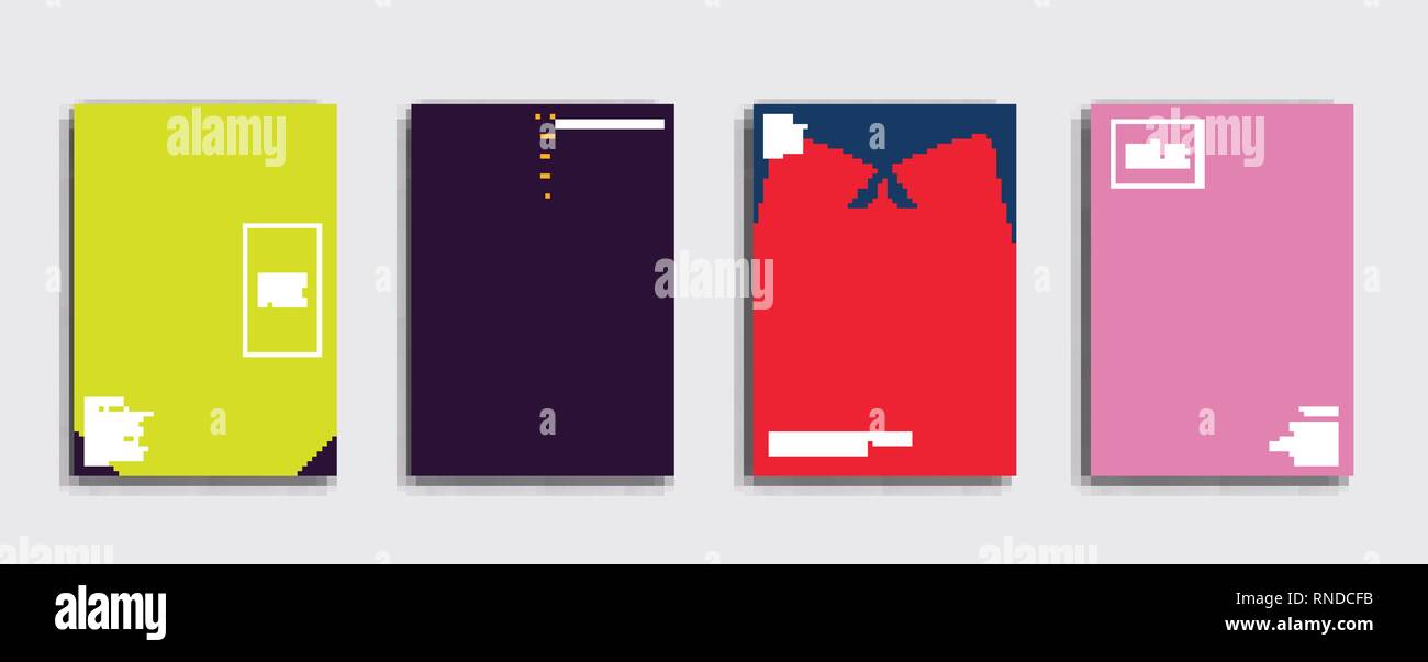 Minimal Vector cover designs. Future Poster template Stock Vector Image ...