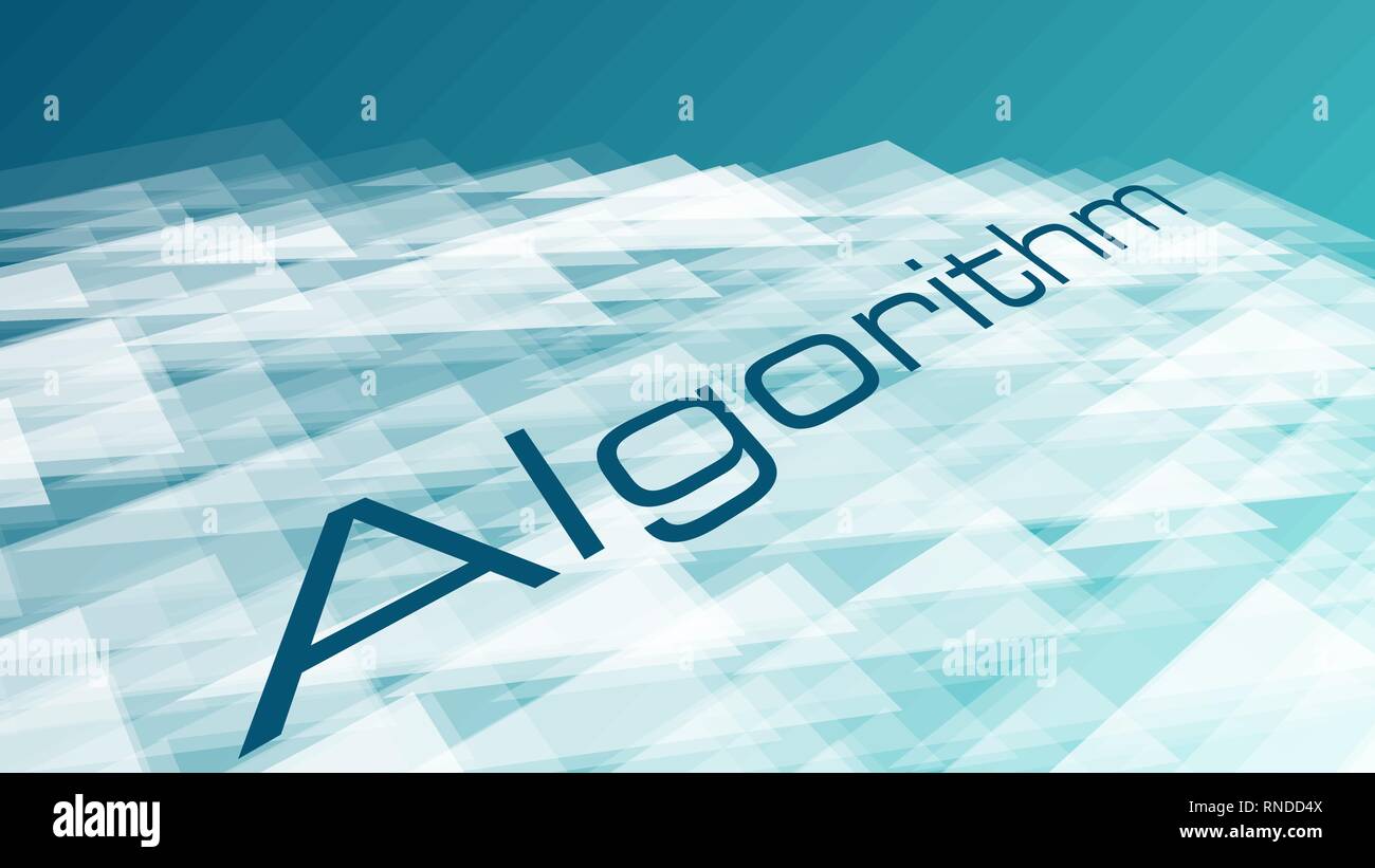 Computer Code Algorithm Symbol Concept Creative Geometrical Illustration Vector Triangles