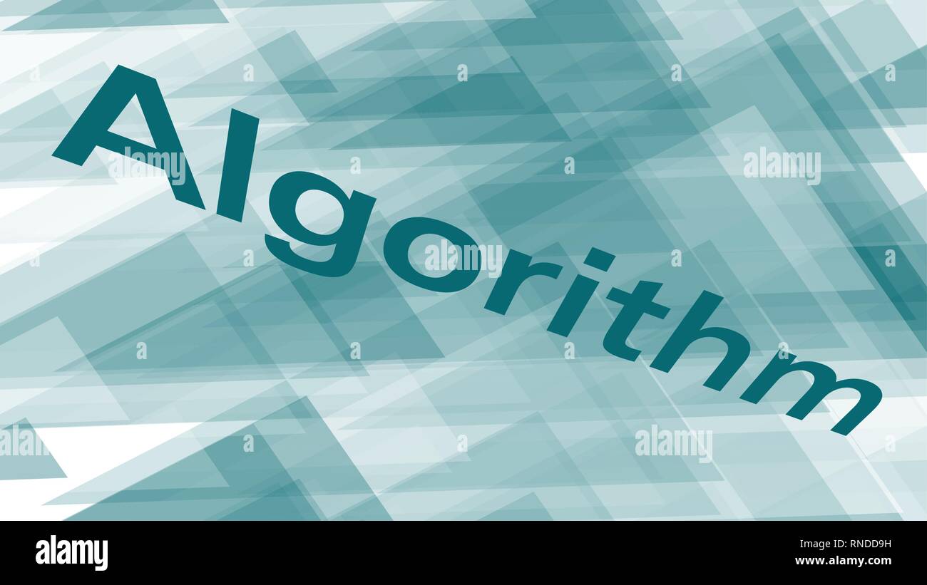 Machine learning new algorithm vector illustration, abstract triangles ...