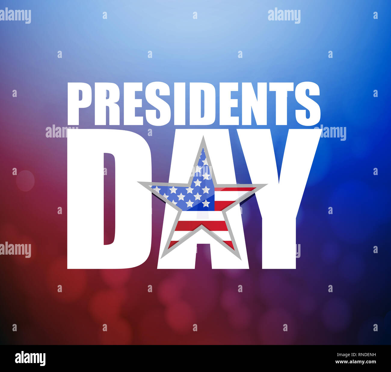 Presidents day sign illustration booked background. US patriotic ...