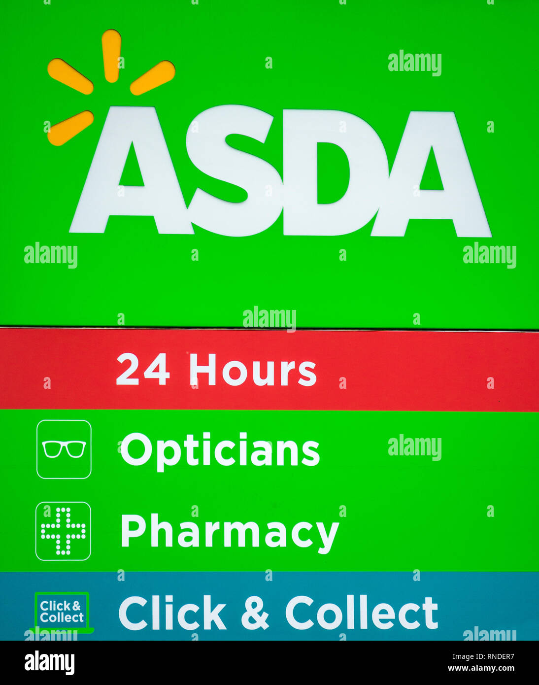 24 hours asda supermarket hi-res stock photography and images - Alamy