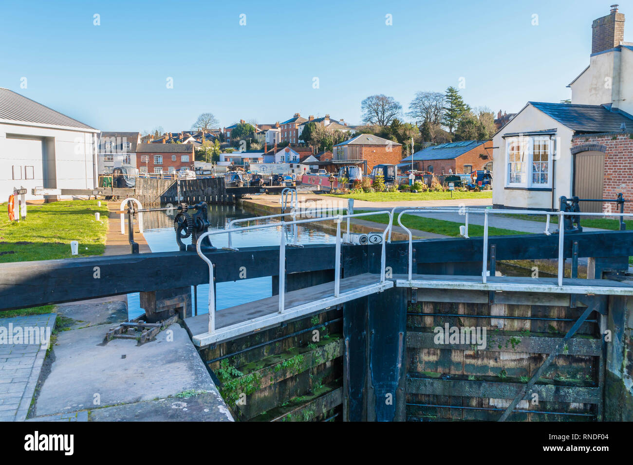 Diglis lock worcester hi-res stock photography and images - Alamy