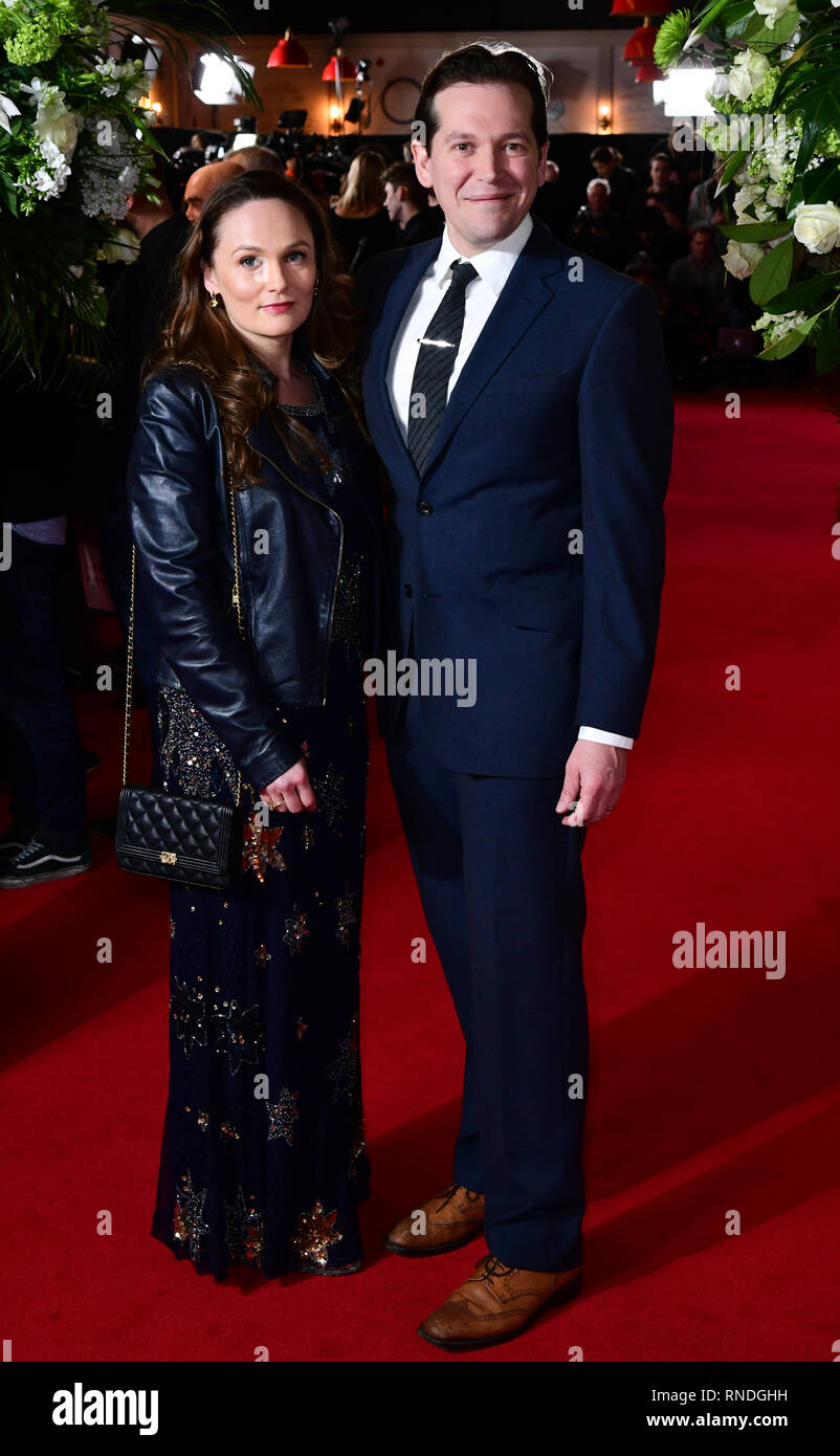Anna Waterhouse and Joe Shrapnel attending the world premiere of The ...