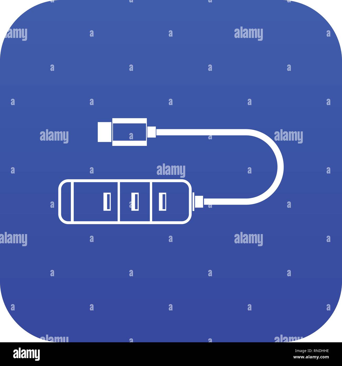 USB adapter connectors icon digital blue Stock Vector Image & Art - Alamy