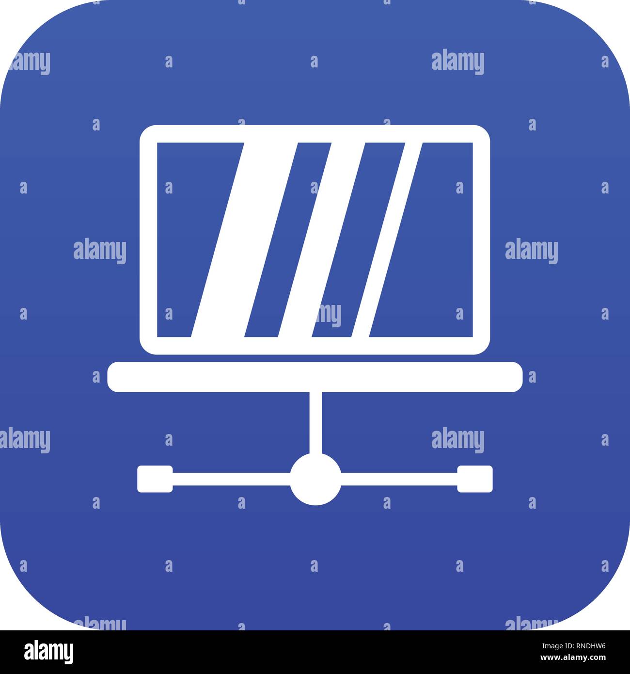 Laptop icon digital blue Stock Vector Image & Art - Alamy
