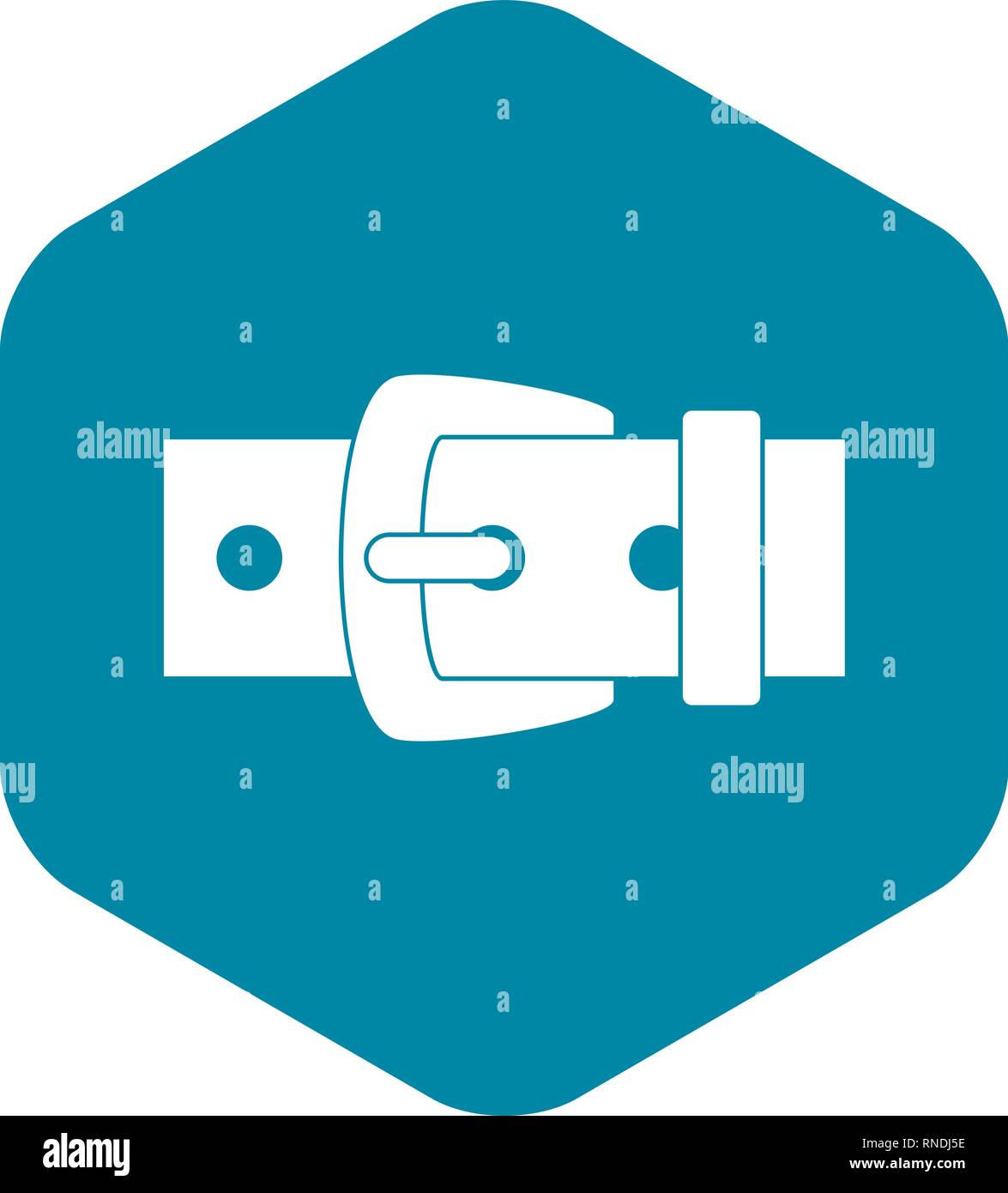 Black metal belt buckle icon, simple style Stock Vector Image & Art - Alamy