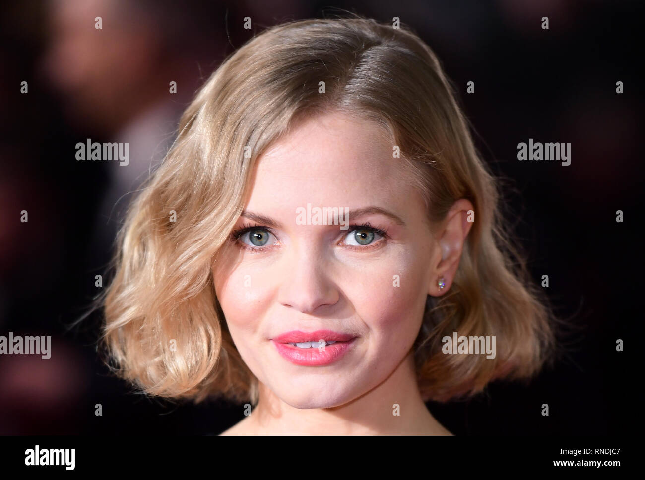 Kate Phillips attending the world premiere of The Aftermath, held at ...