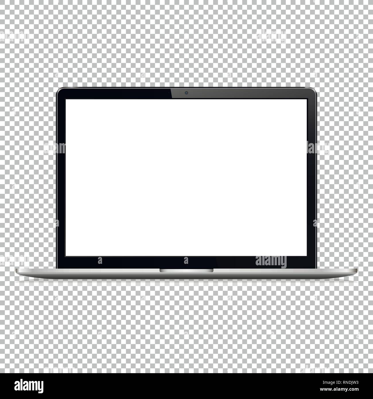 Desktop computer mockup on Stock Vector Images - Alamy