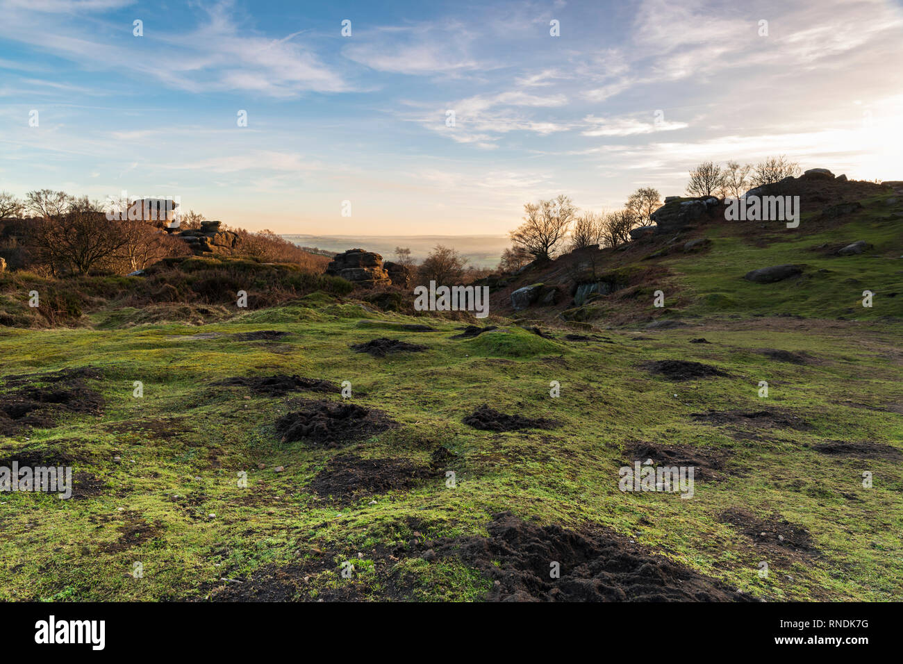 Brimham Rocks naturally eroded rock formations at Summerbridge ...