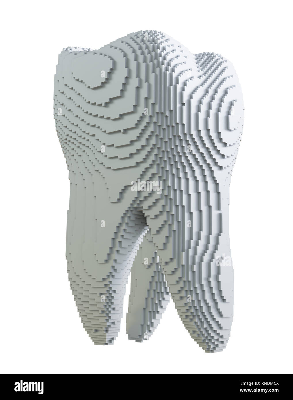 3d printed tooth isolated on white background Stock Photo - Alamy