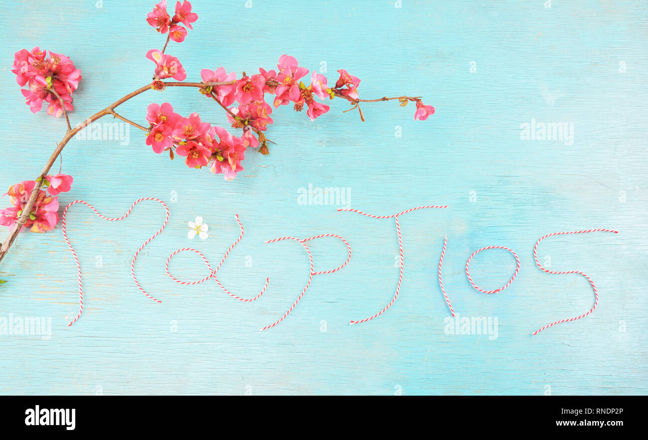 The word martios, meaning march in english, written with red and white ...