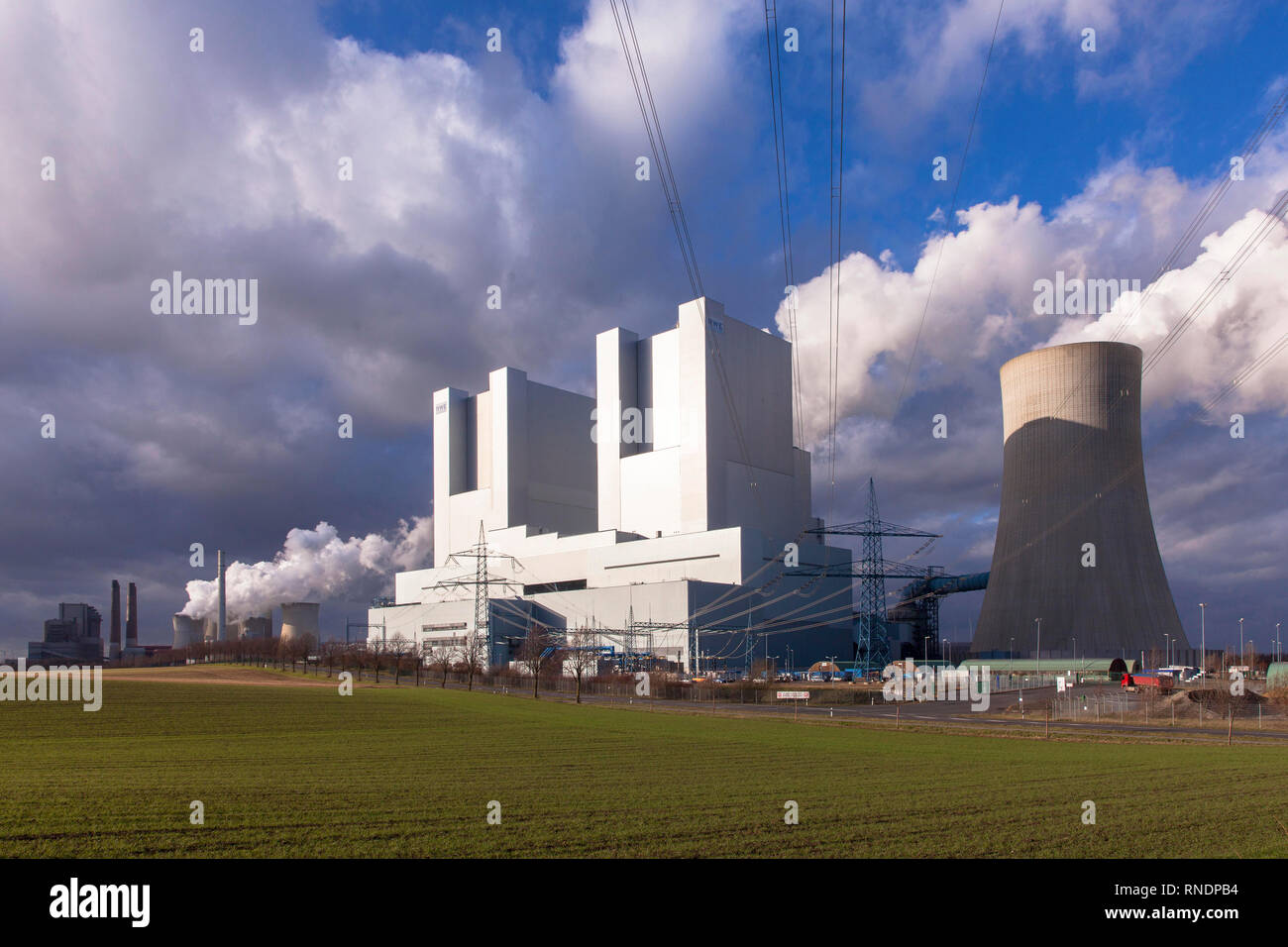the lignite-fired power station Neurath in Grevenbroich. operated by ...