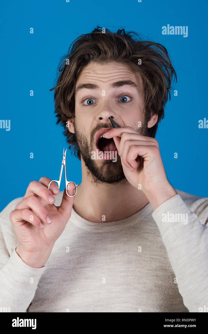 Single with uncombed hair Stock Photo - Alamy