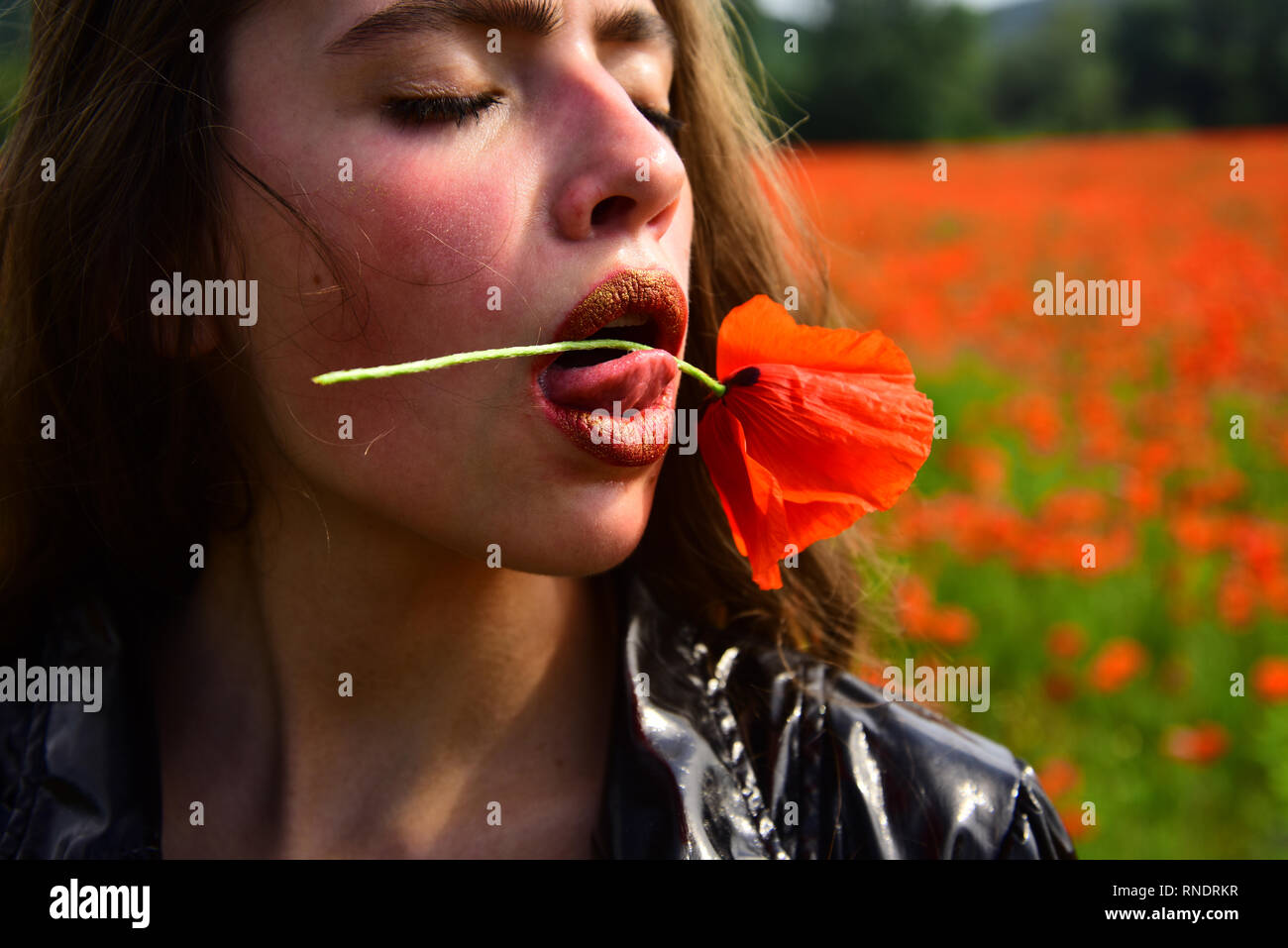 Drug and love intoxication, opium, fashion Stock Photo - Alamy