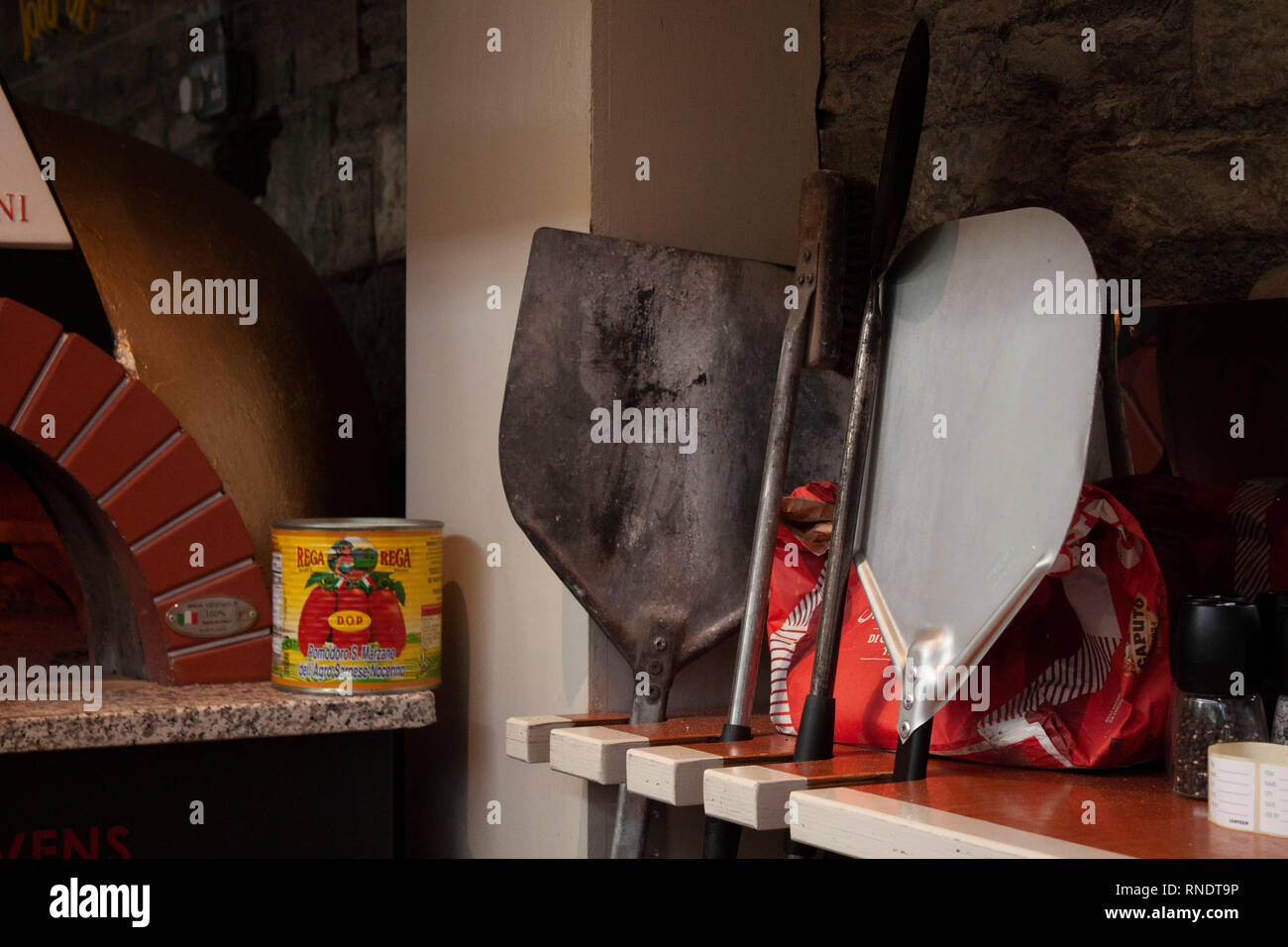 Pizza oven cooking tools Stock Photo - Alamy