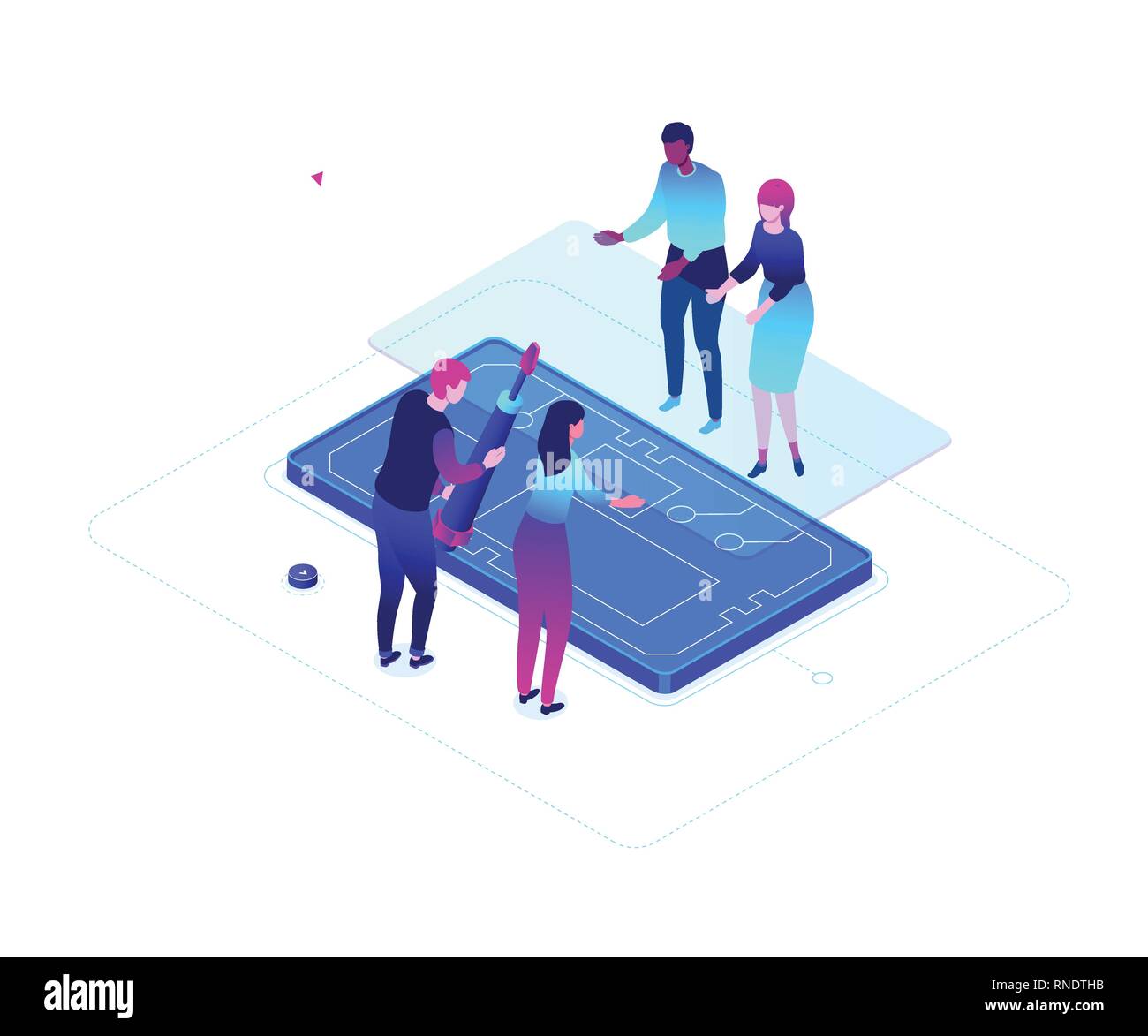Mobile repair service - modern colorful isometric vector illustration ...