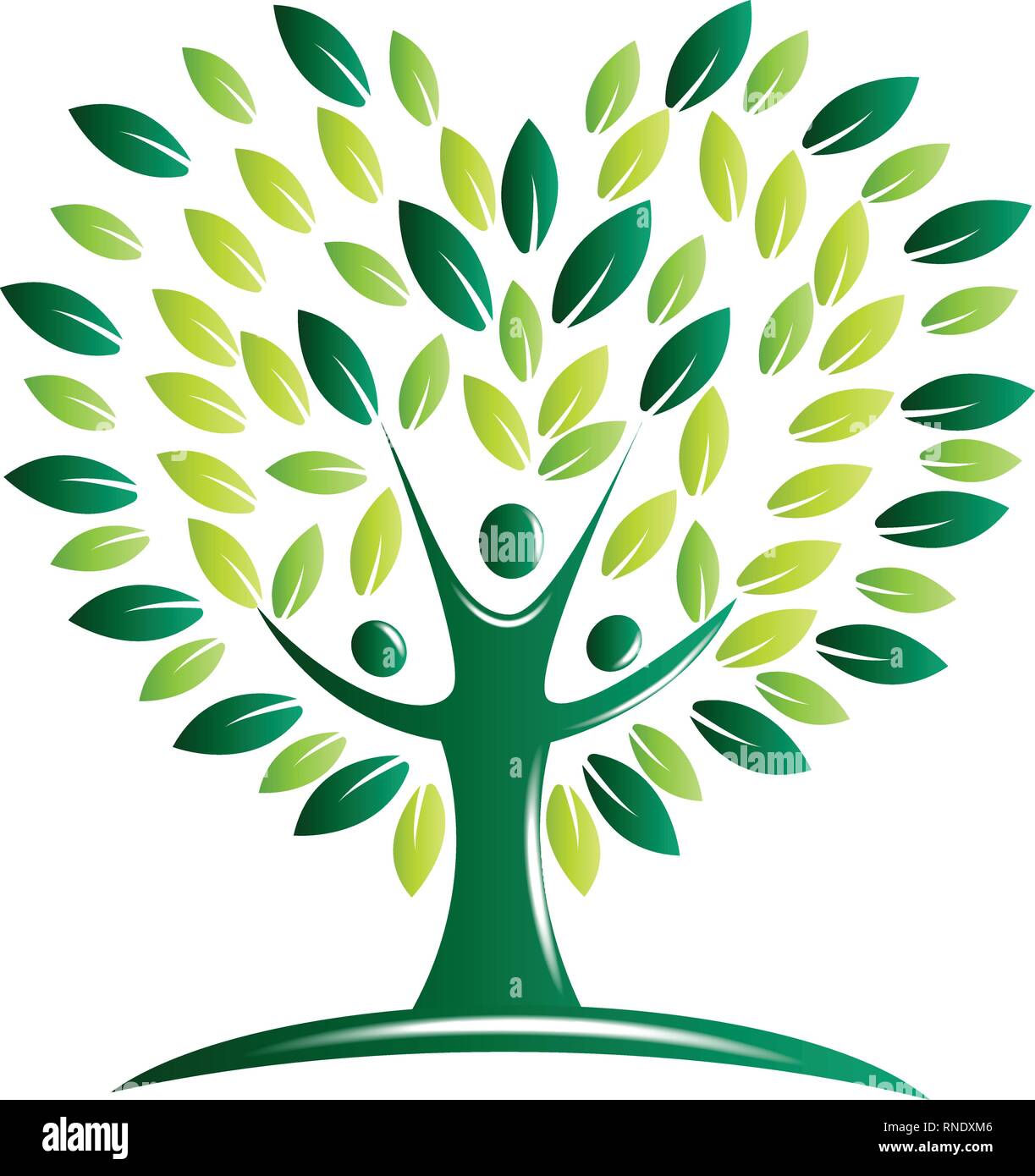 Green tree health and growth vector Stock Vector Image & Art - Alamy