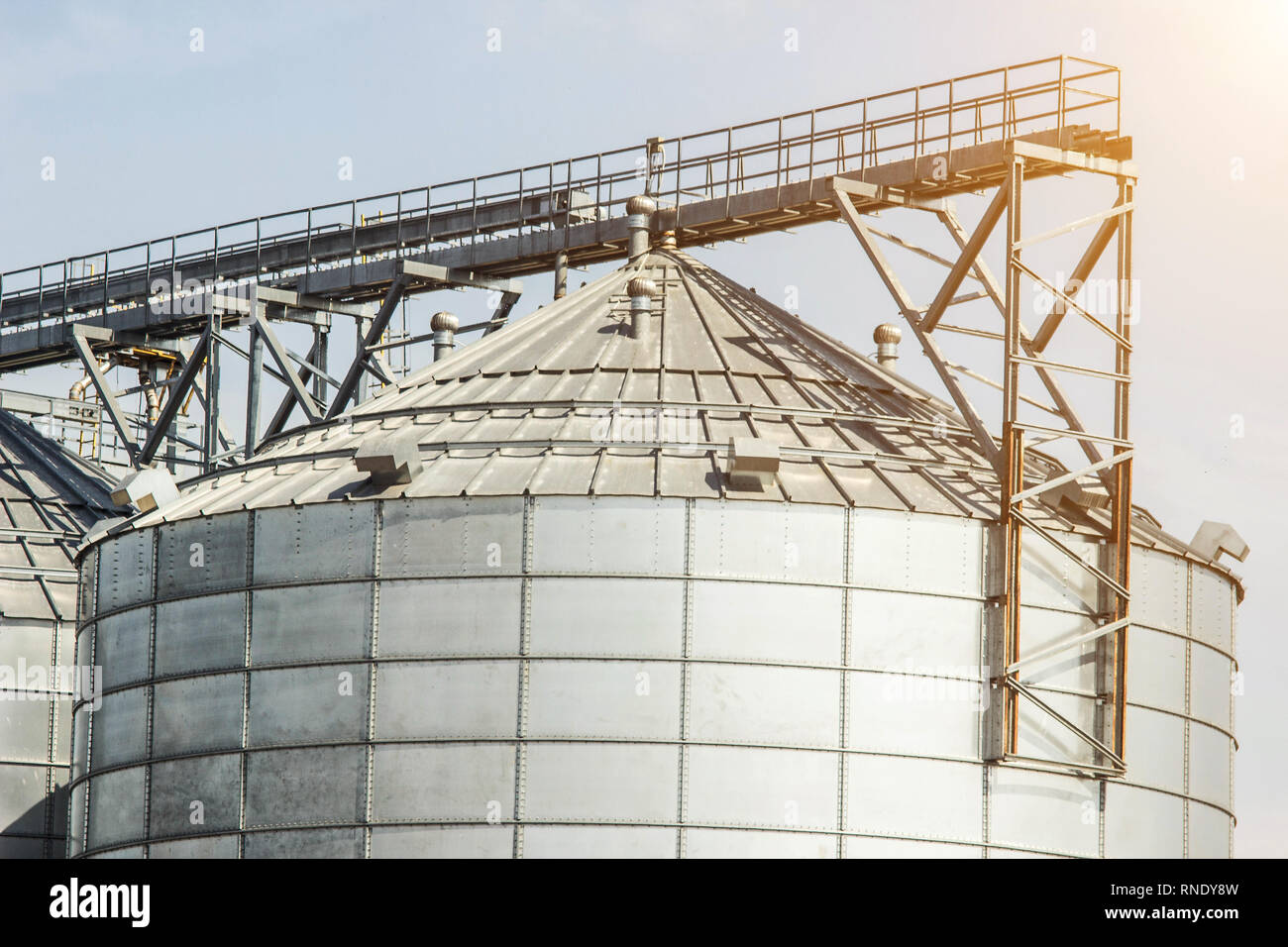 Modern farm complex for storing grain, cereals, corn and oilseed rape ...