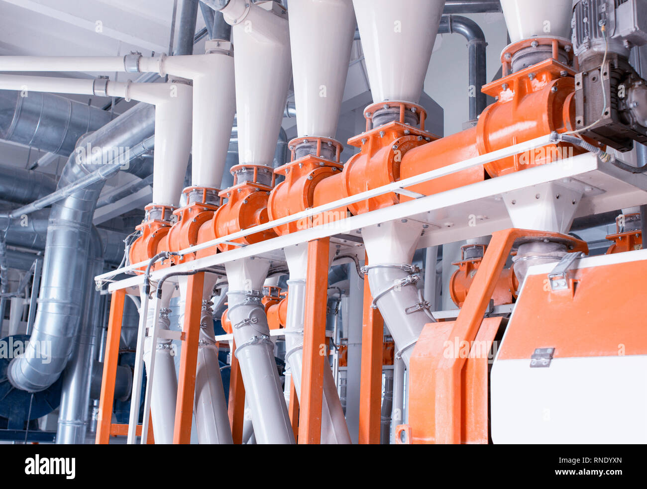 Production workshop for the production of food flour, processing of ...