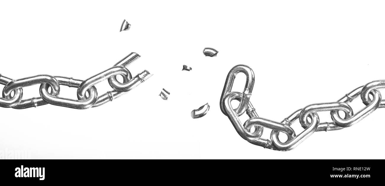 Broken chain hi-res stock photography and images - Alamy