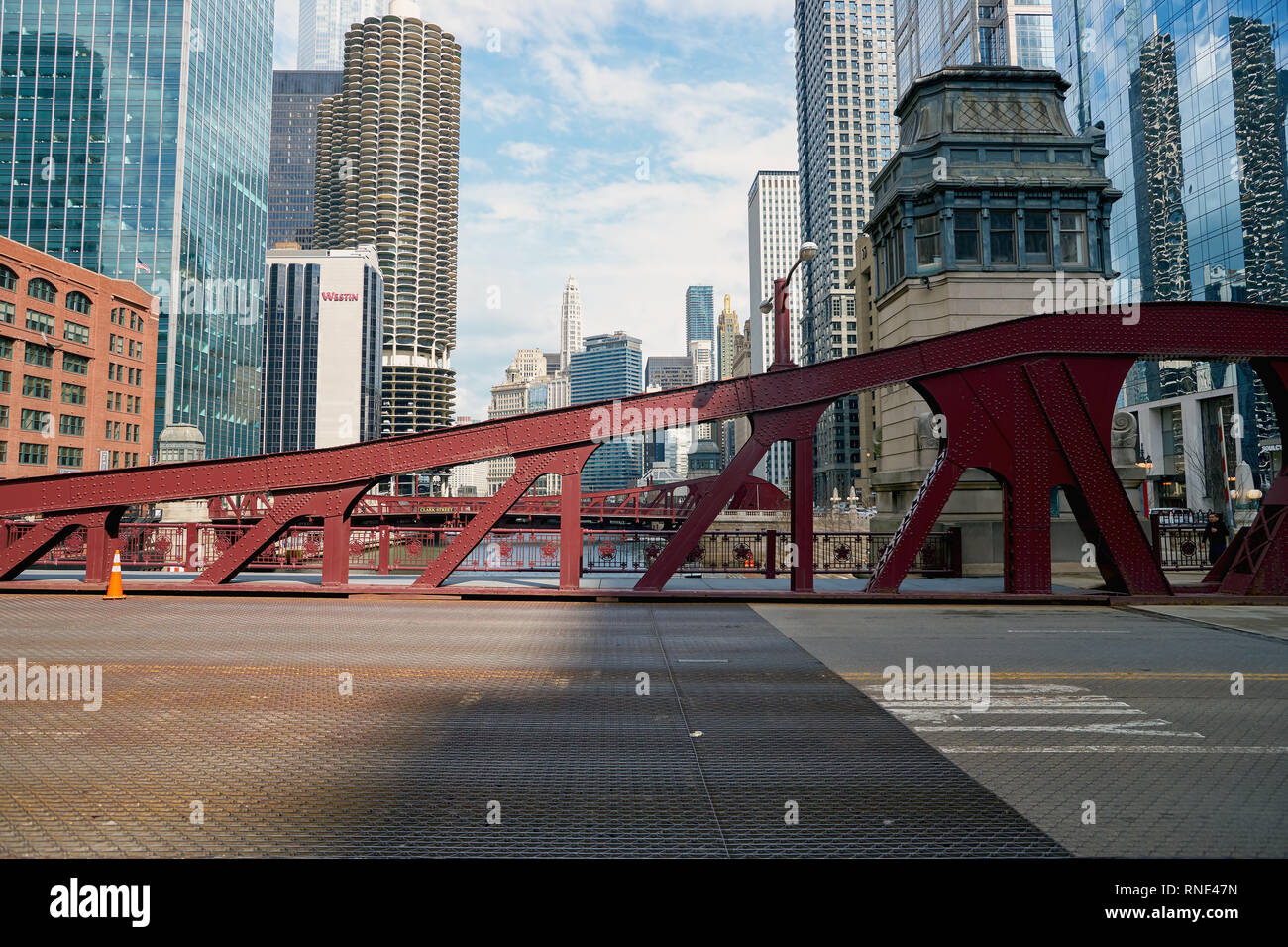 CHICAGO, IL - CIRCA MARCH, 2016: Chicago downtown in the daytime ...
