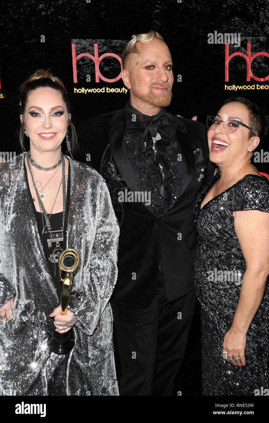 Hollywood, Ca. 17th Feb, 2019. Sarah Tanno, Gregory Arlt, Angela Levin ...