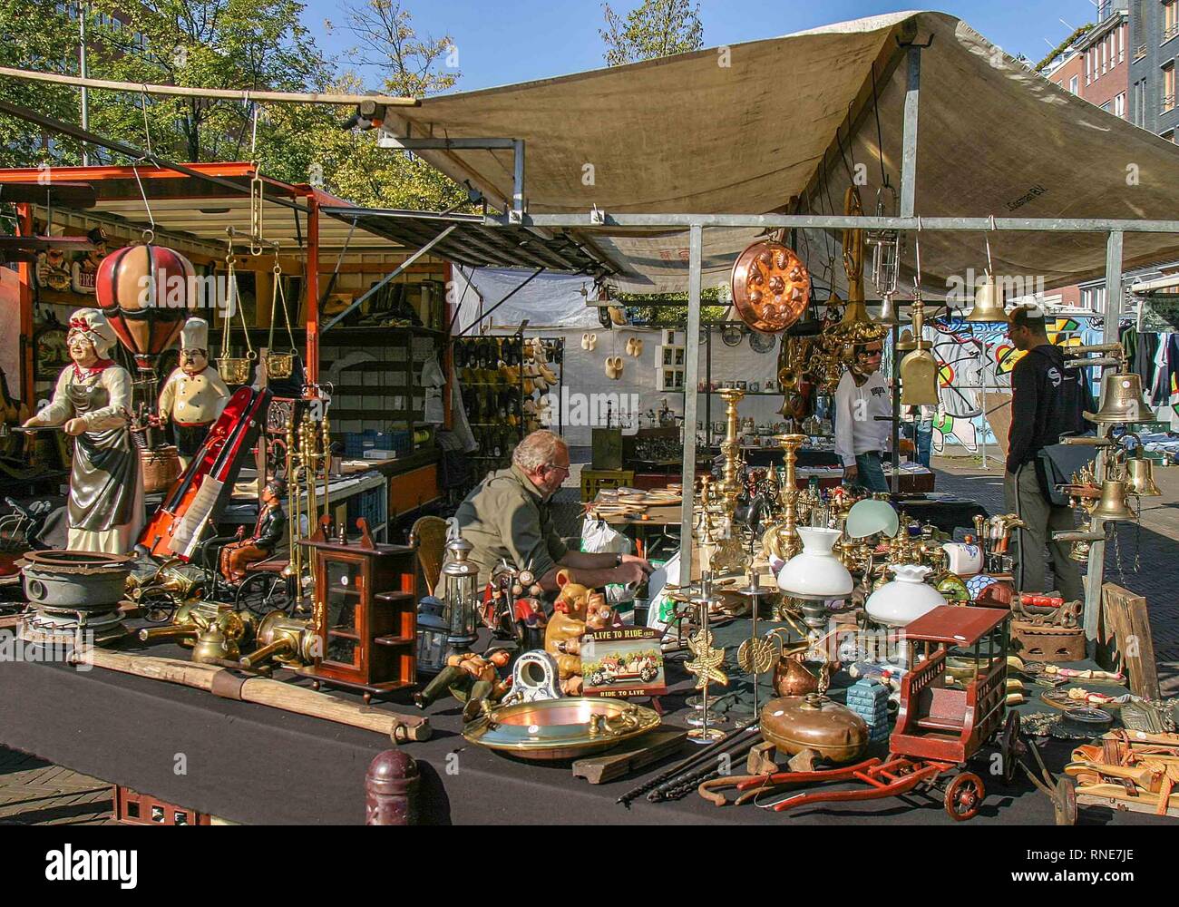 Amsterdam, The Netherlands. 10th Oct, 2005. The numerous stalls of the ...