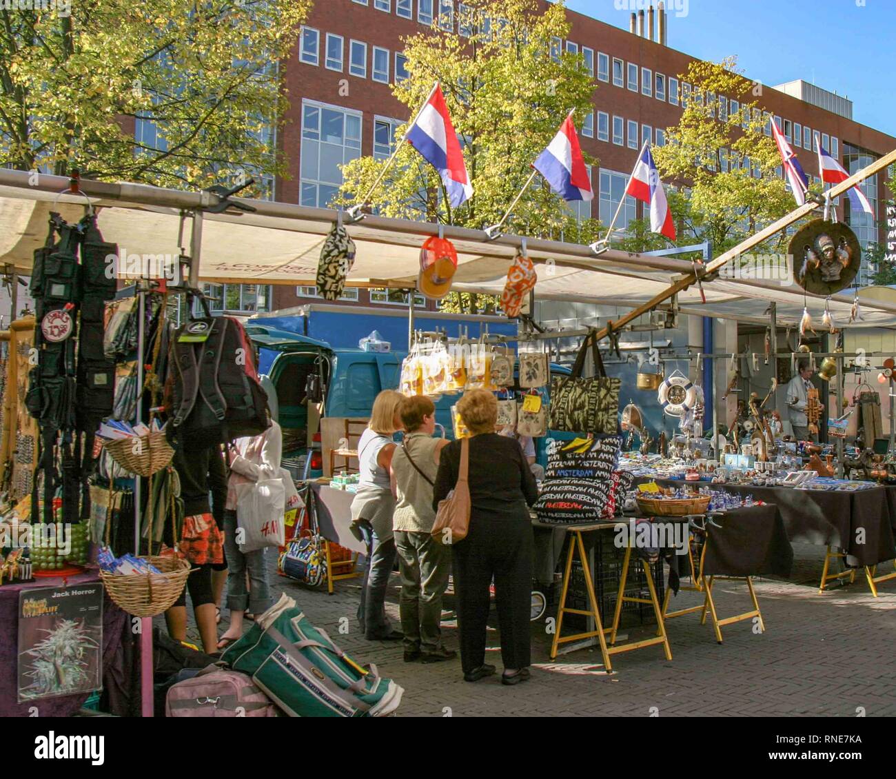 Amsterdam, The Netherlands. 10th Oct, 2005. The numerous stalls of the ...